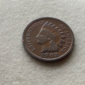 1902 Indian Head Penny - Etsy
