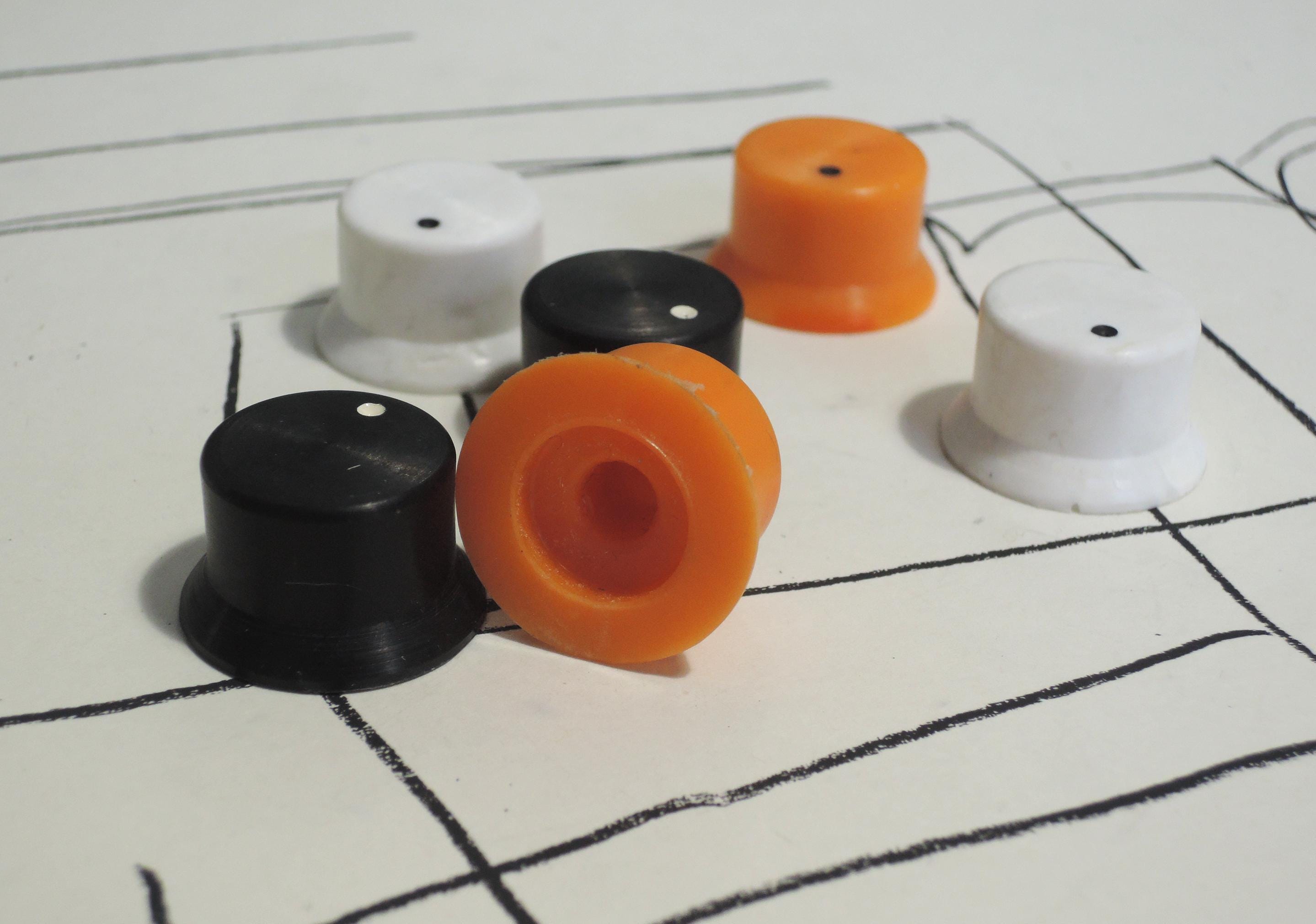 Batch of 6 Knobs for Custom Electronic DIY Project / T18 Round Shaft ...