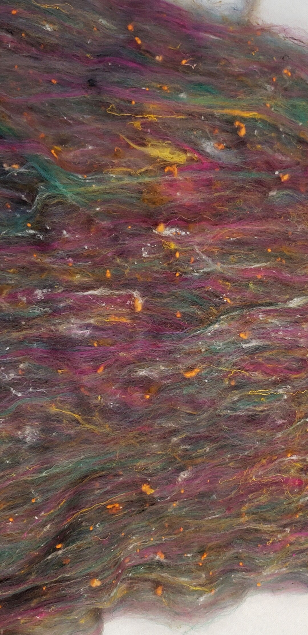 Wool Blend Art Batt for Hand Spinning Felting Needle Felting - Etsy