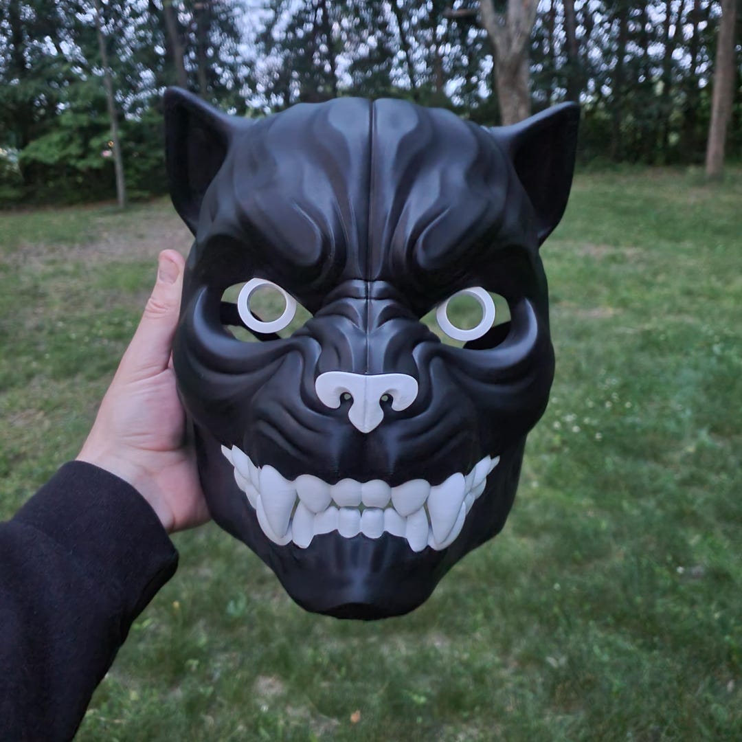 3D Printed Panther / Wolf Articulating Mask - Etsy