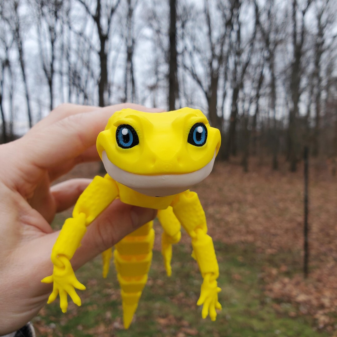 3D Printed Articulating Leopard Gecko Pet - Etsy
