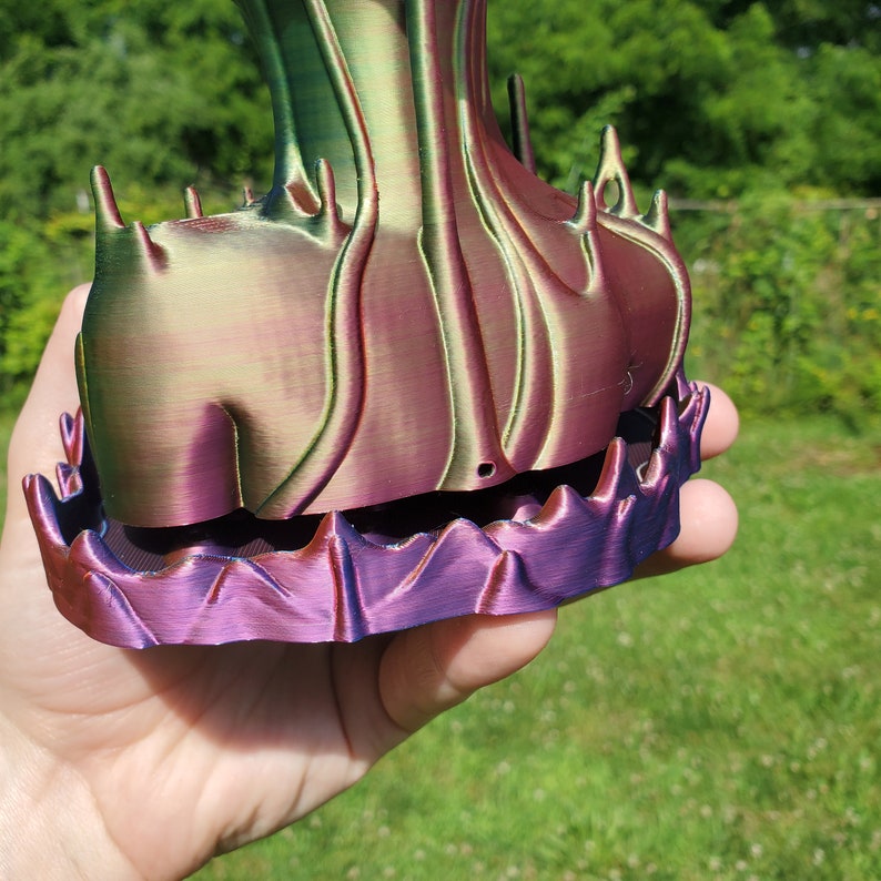 3D Printed Psychedelic Planter With Drip Tray - Etsy