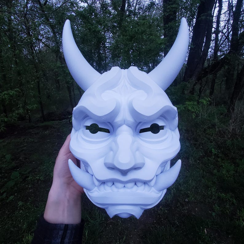 3D Printed Articulating Oni Mask - Etsy