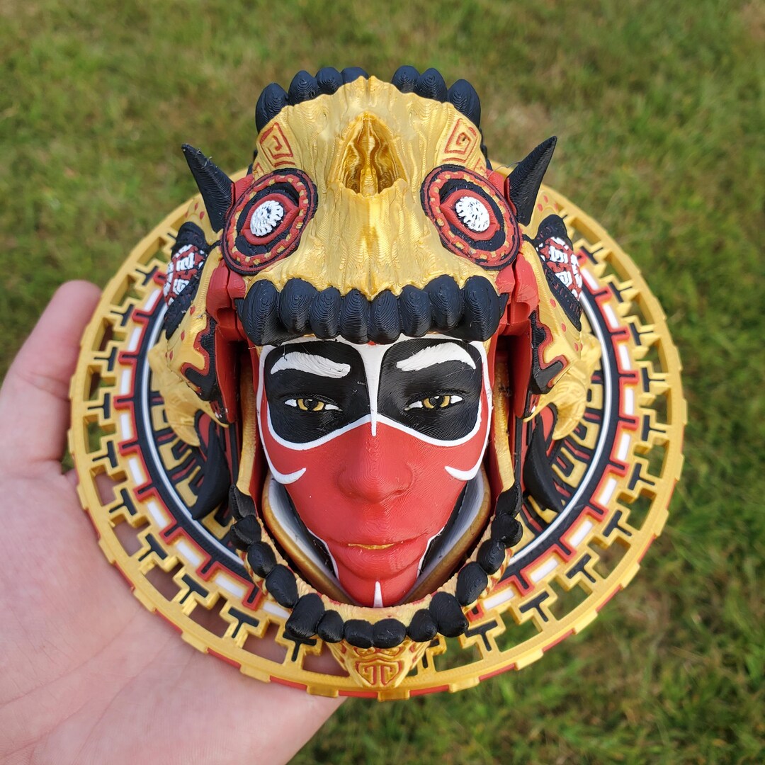 3D Printed Multi Color Inti the Sun God Wall Art - Etsy