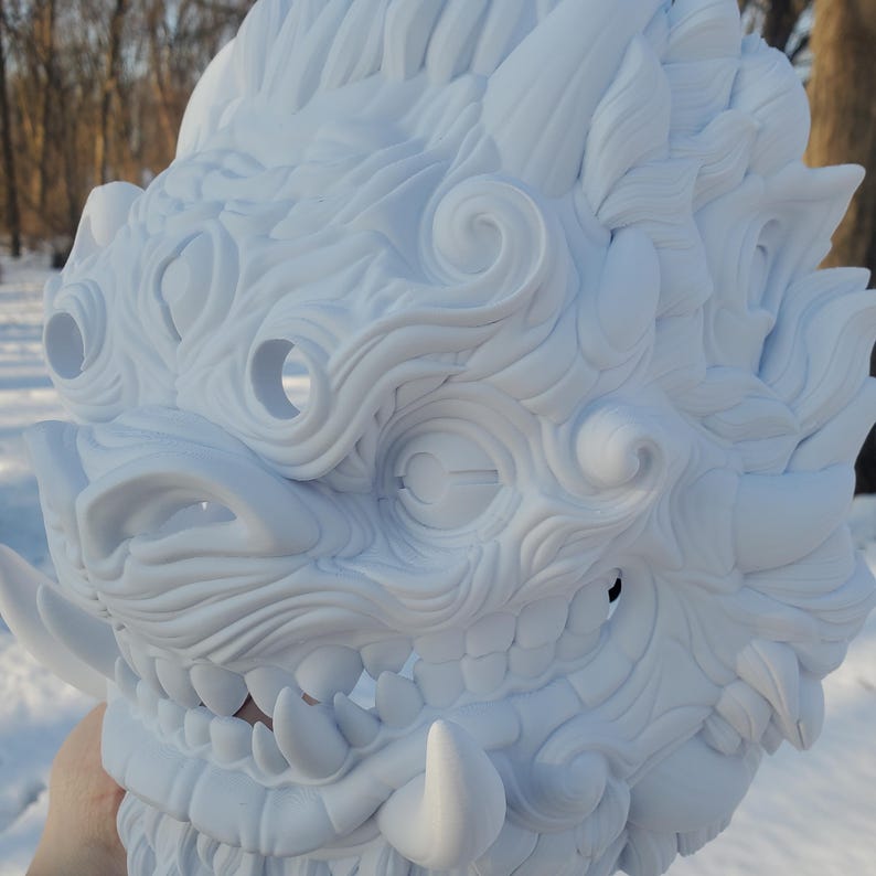 3D Printed Taowu Mask - Etsy