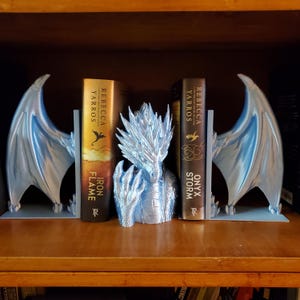3D Printed Frost Dragon Bookend for Your Library - Etsy