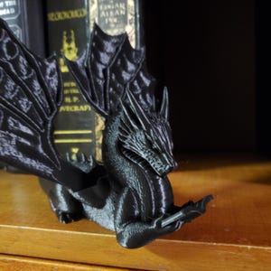 3D Printed Dragon Book Display for Books OR Kindle! - Etsy