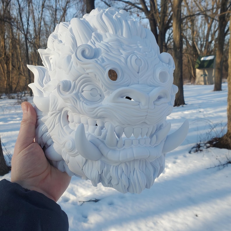 3D Printed Taowu Mask - Etsy