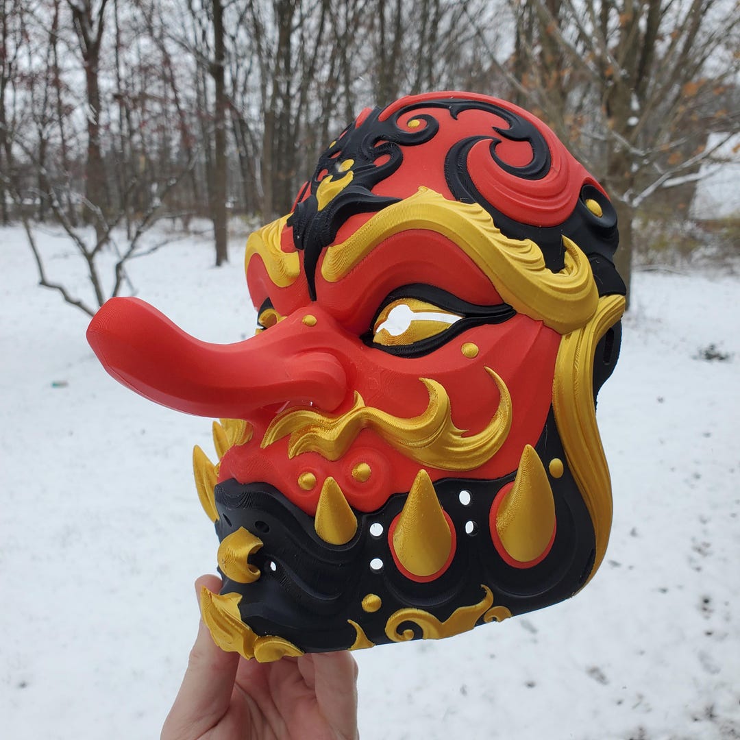 3D Printed Epic Tengu Mask in Multiple Options - Etsy
