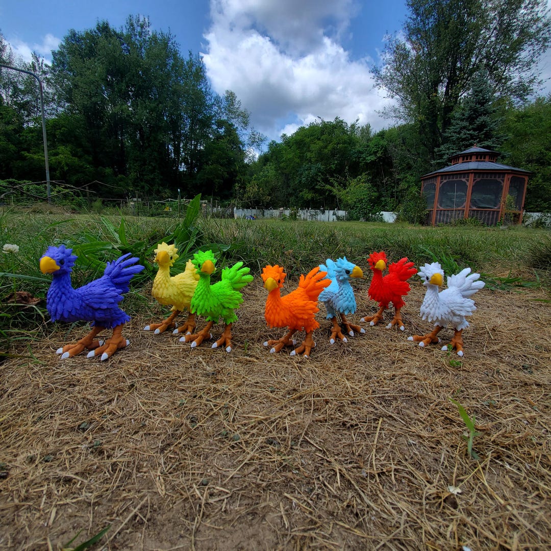 3D Printed 5 Color Chocobo - Etsy