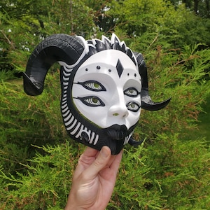 3D Printed Multi Color Hellequin Mask - Etsy
