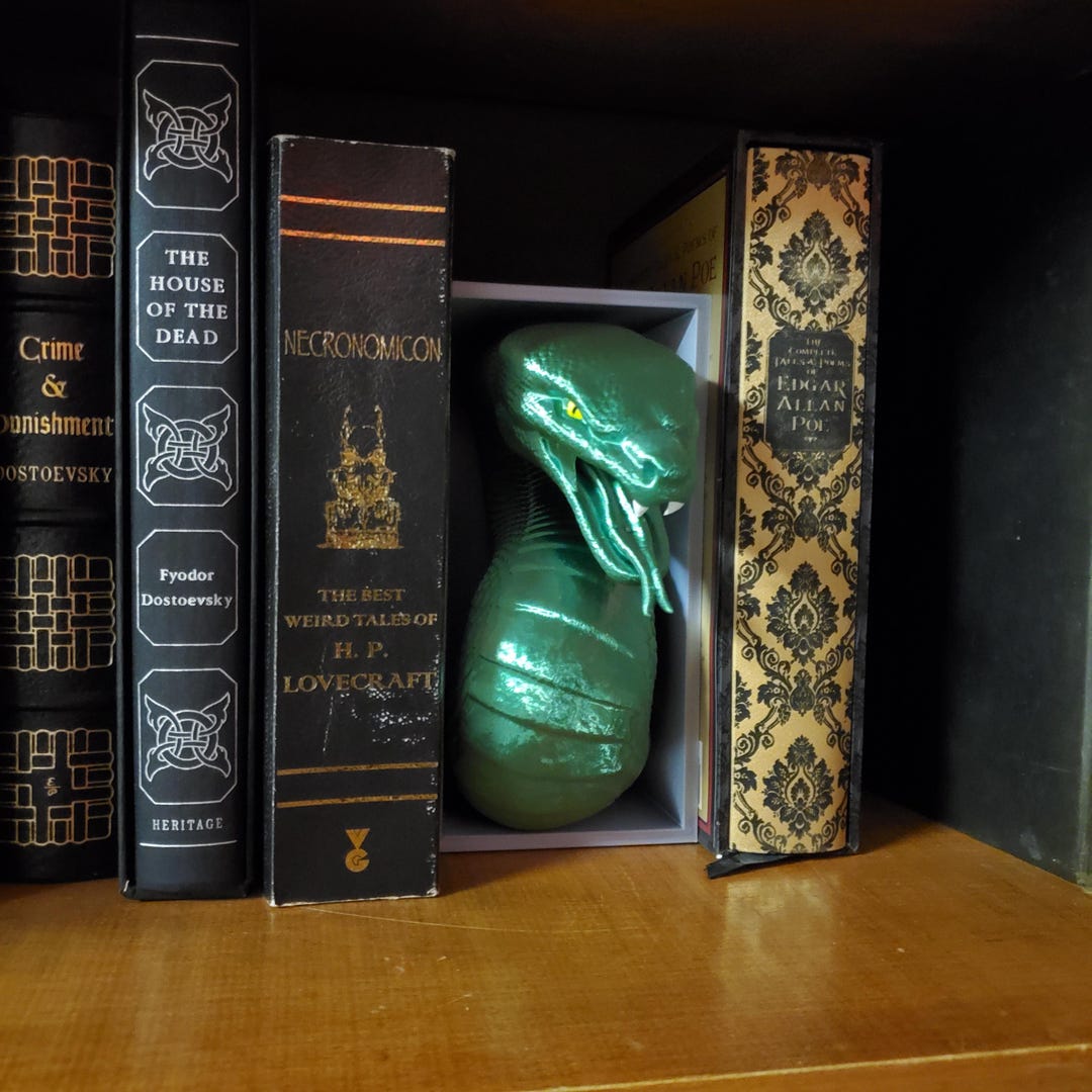3D Printed Serpent / Snake Book Nook - Etsy