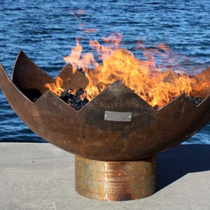 The Great Flaming Lotus 37 Inch Sculptural Fire Pit - Etsy