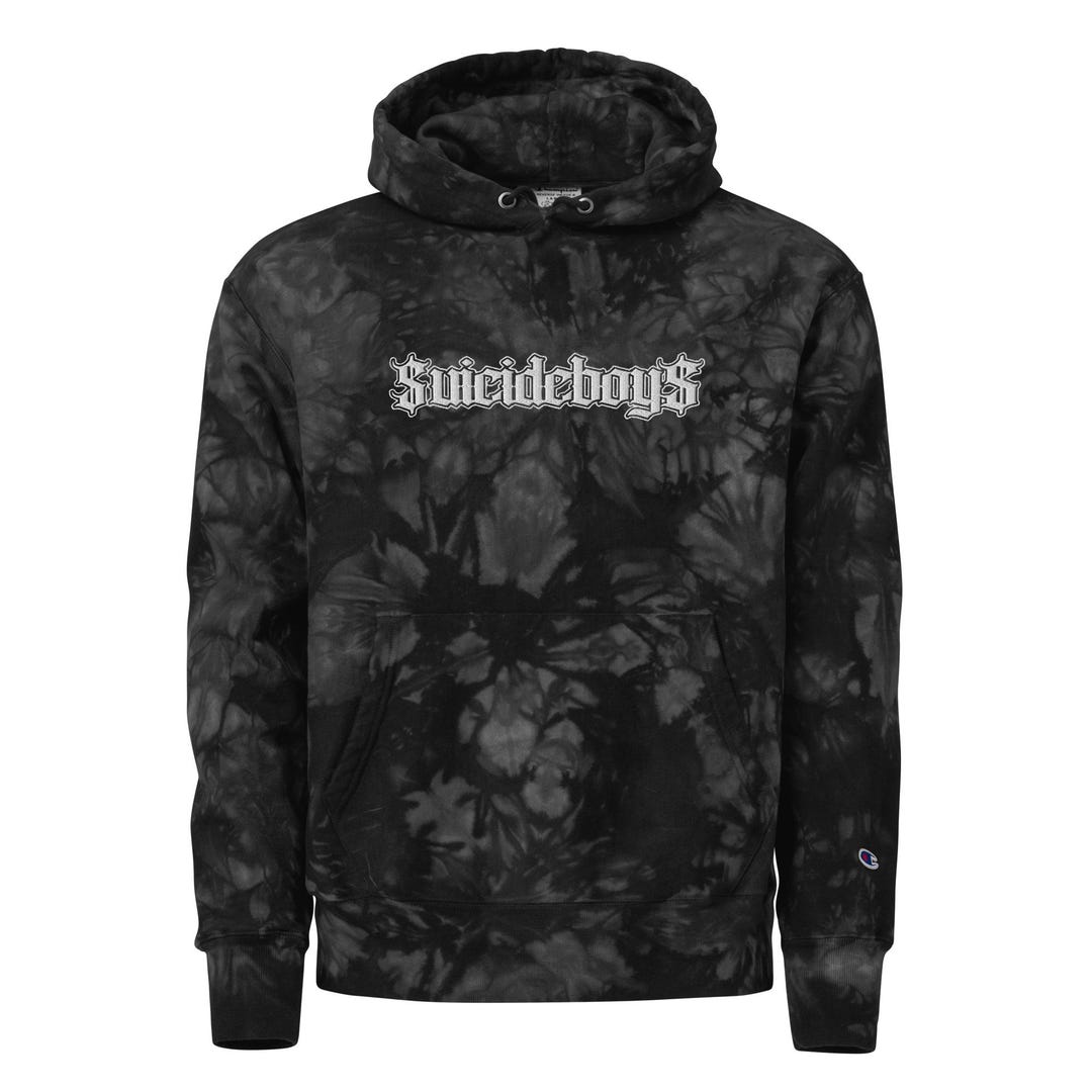 CHAMPION X SUICIDEBOYS G59 Tie Dye Embroidered Hoodie Sweatshirt - Etsy
