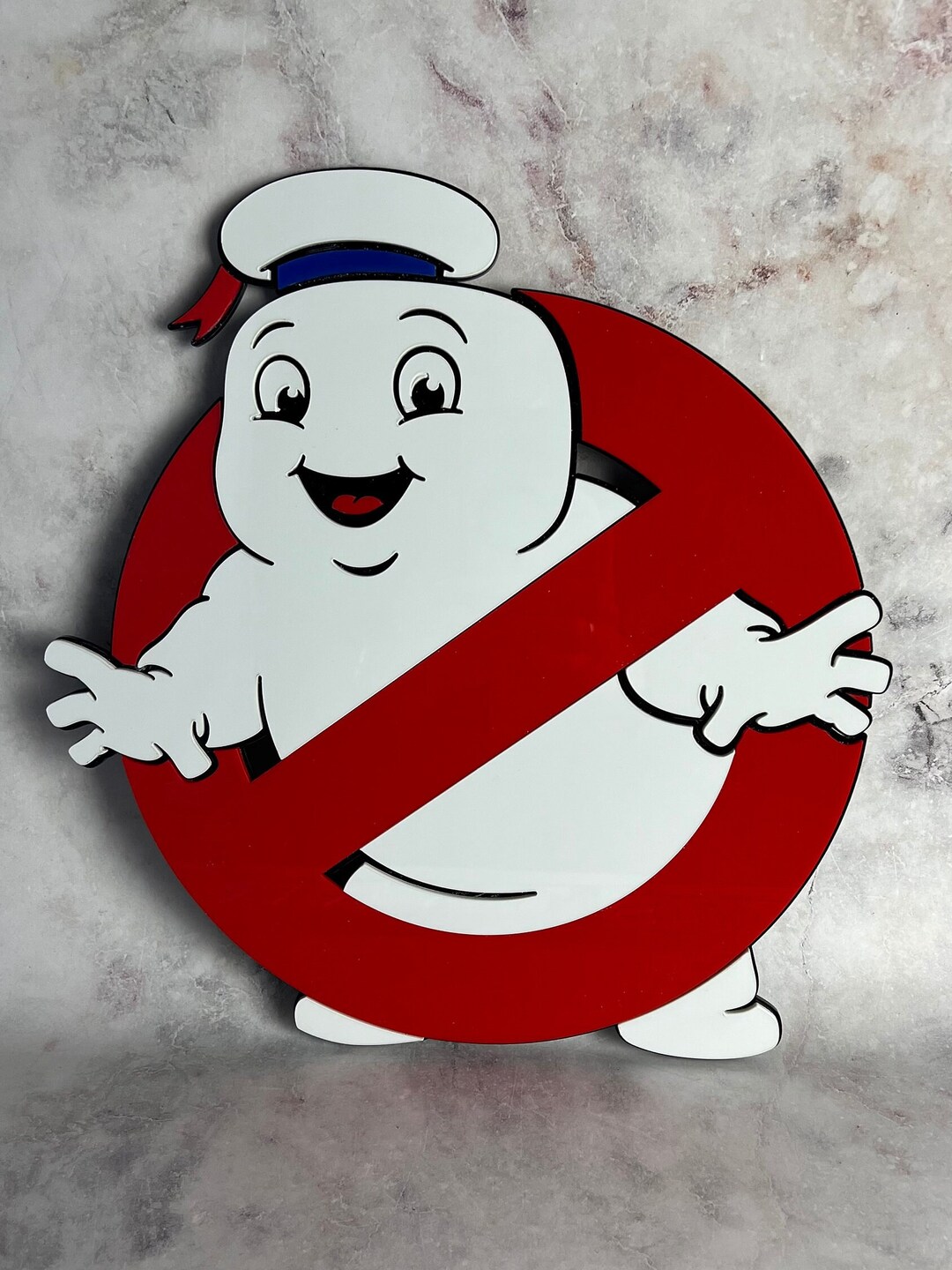 Ghostbusters 3D Acrylic Sign Ghostbusters Marshmallow - Etsy