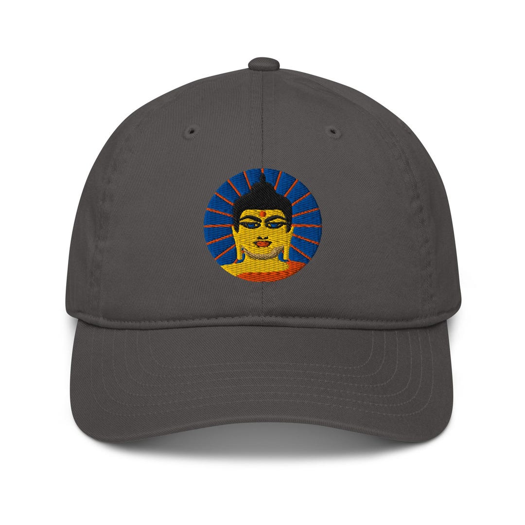 Buddha Head, Embroidered Cap, Organic Hat, Gold Buddha,dharma, Symbolic ...