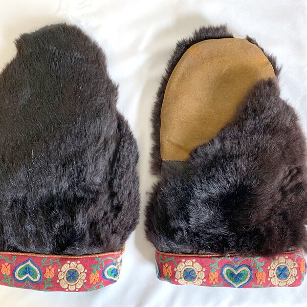 Fur Mitts - Etsy