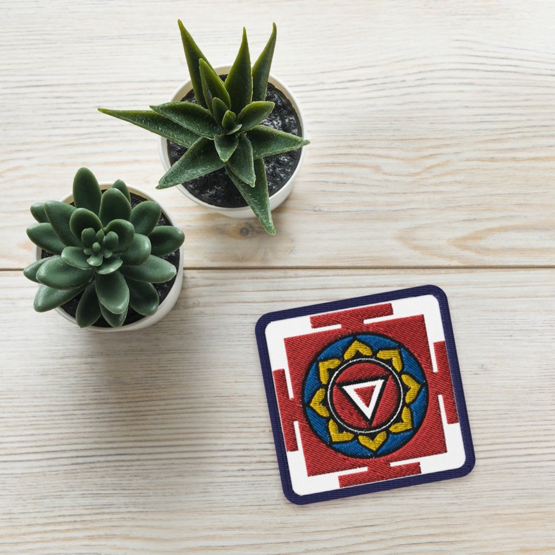 Kali Yantra Embroidered Patch, Hindu Goddess Kali Ma, Spiritualized ...