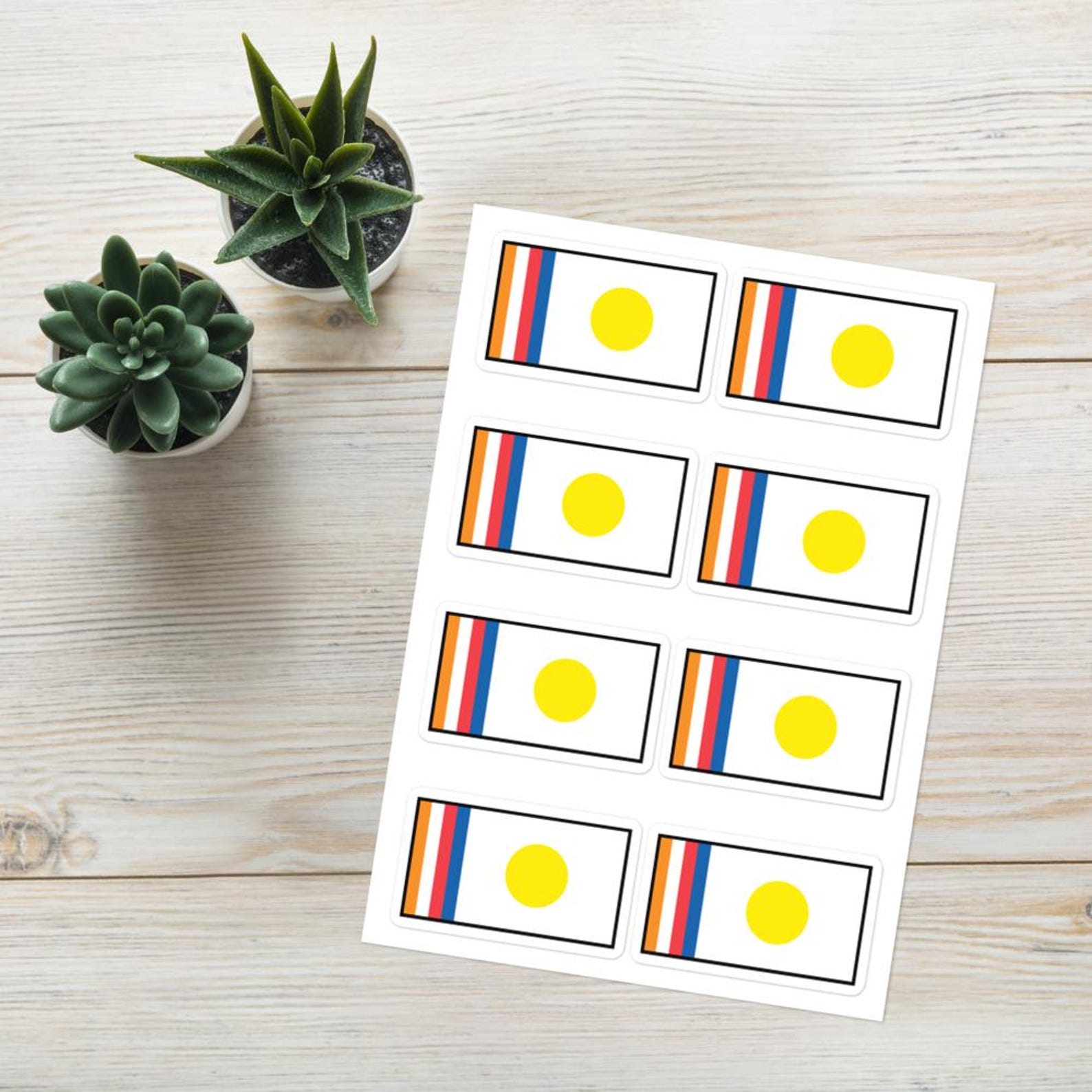 Shambhala Flag, Sticker Sheet, Peace, Tibetan, Buddhist, Enlightenment ...