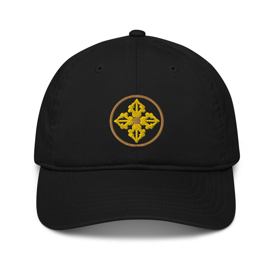 Double Dorje Cap, Vajra Organic Hat, Buddhist Symbol, Tibetan Graphic ...
