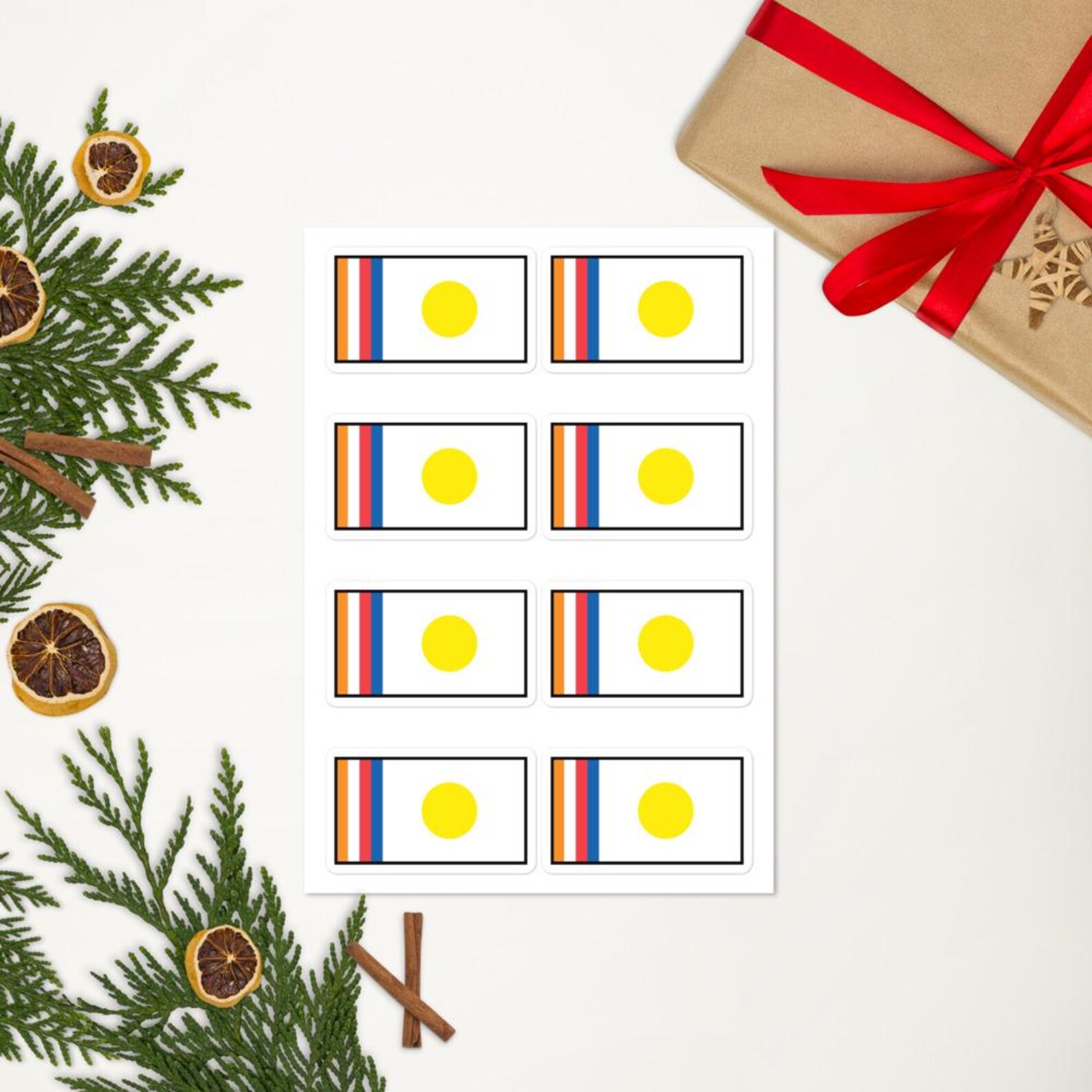 Shambhala Flag, Sticker Sheet, Peace, Tibetan, Buddhist, Enlightenment ...