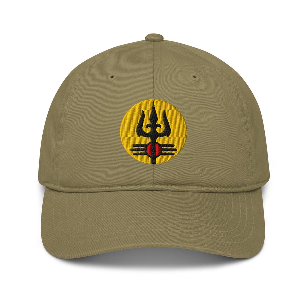 Shiva Trident, Embroidered Organic Cap, Hindu Deity, Symbolic Symbolism ...