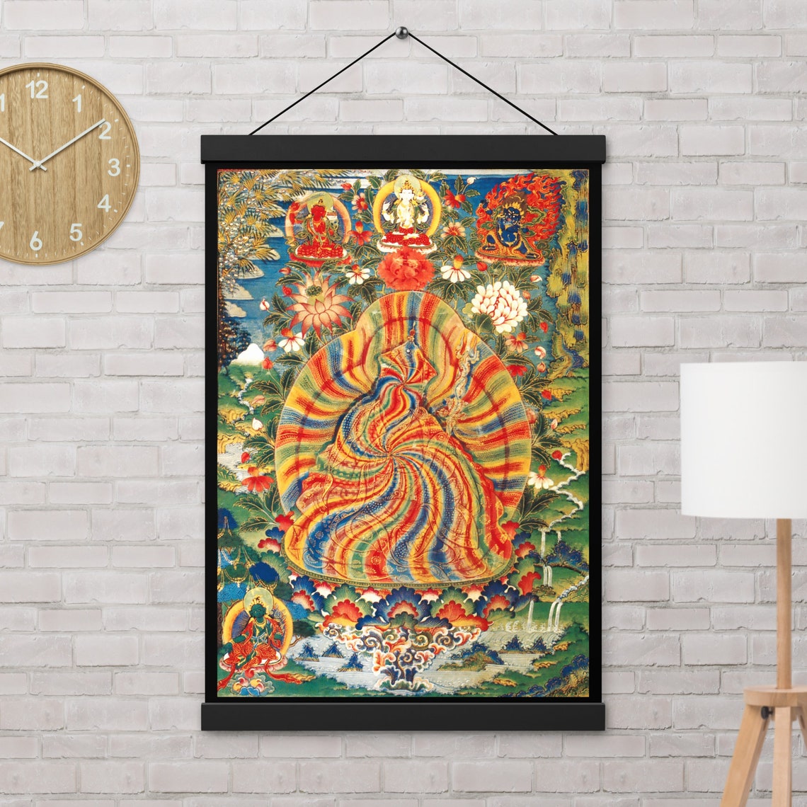 Guru Rinpoche Poster, Padmasambhava Thangka Wall Hanging, Tibetan Art ...