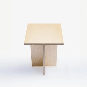 Minimalist Baltic Birch Side Table | Japanese Nightstand - Etsy