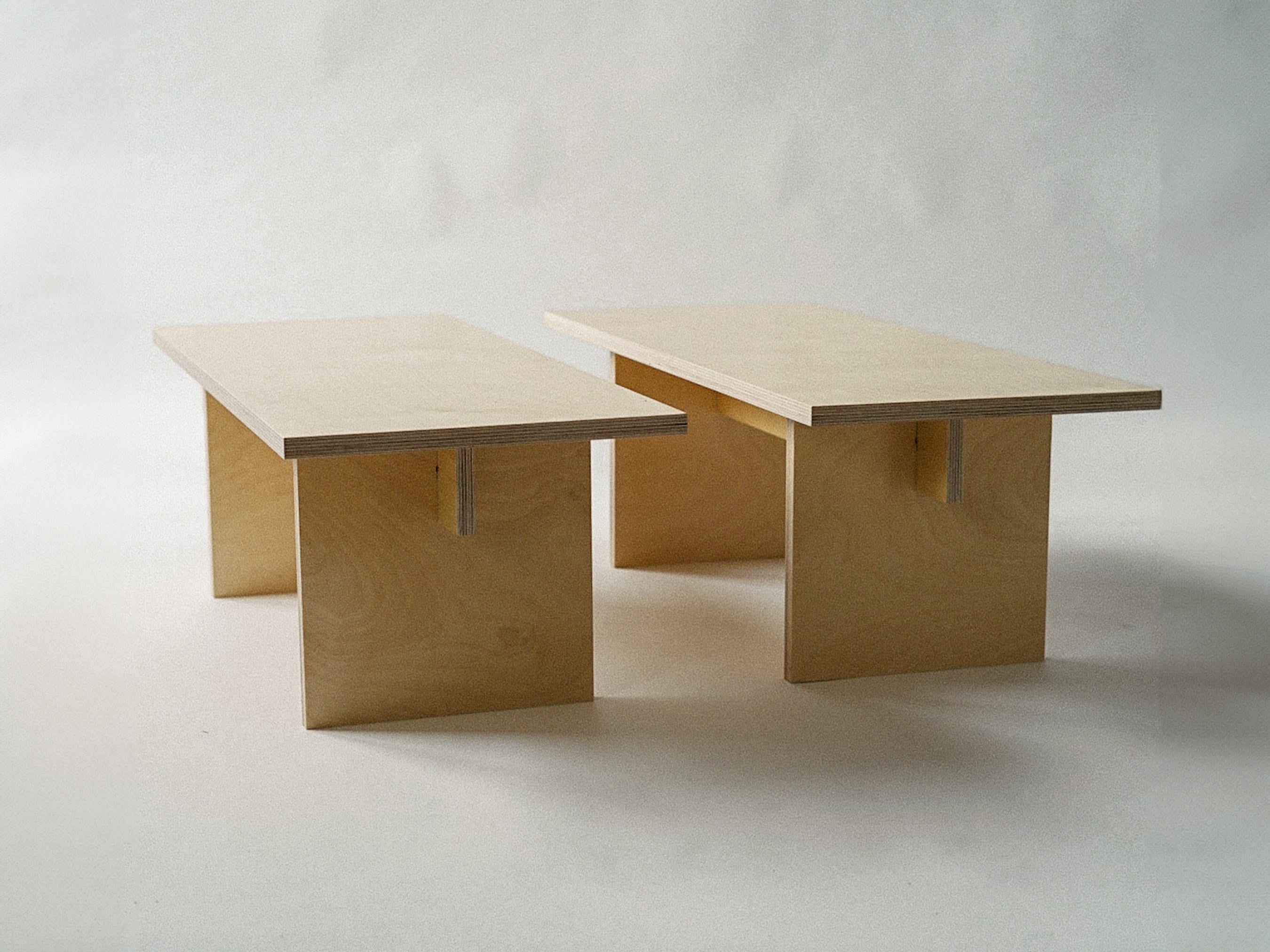 Bread & Butter Coffee Table Set Baltic Birch Modern Coffee Table Scandi ...