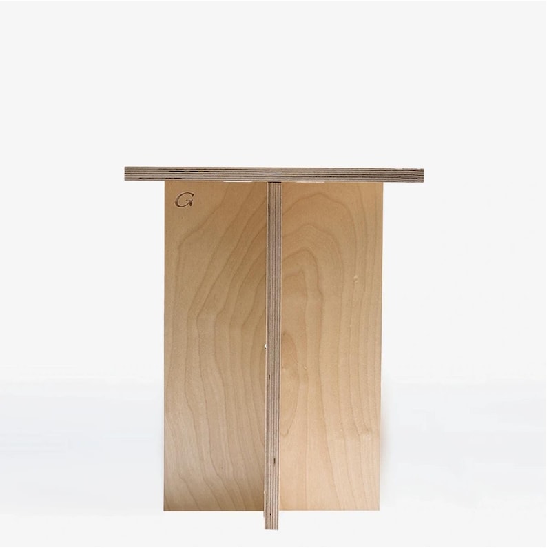 Minimalist Baltic Birch Side Table | Japanese Nightstand - Etsy