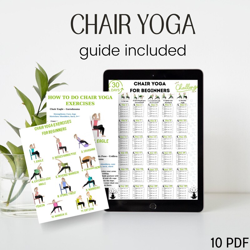 Printable Chair Yoga - Etsy