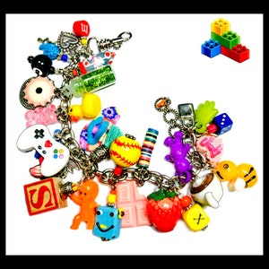 Small TOYS Charm Bracelet Whimsical & Playful - Etsy