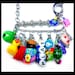 Fun, Whimsical Charm Necklace Colorful Toys & Beads on Oversized Safety ...