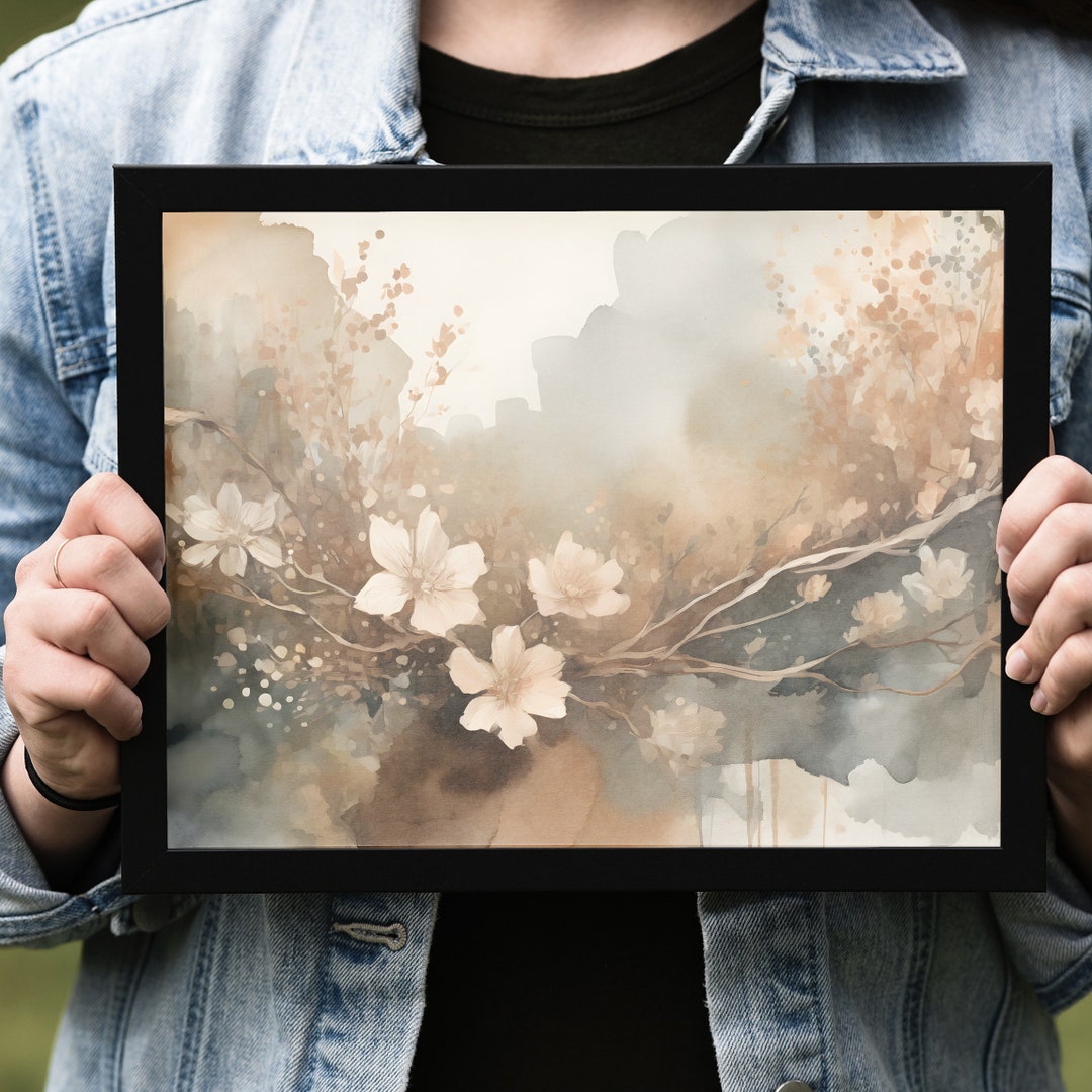 Printable Nature-inspired Digital Wall Art, through the Brambles ...