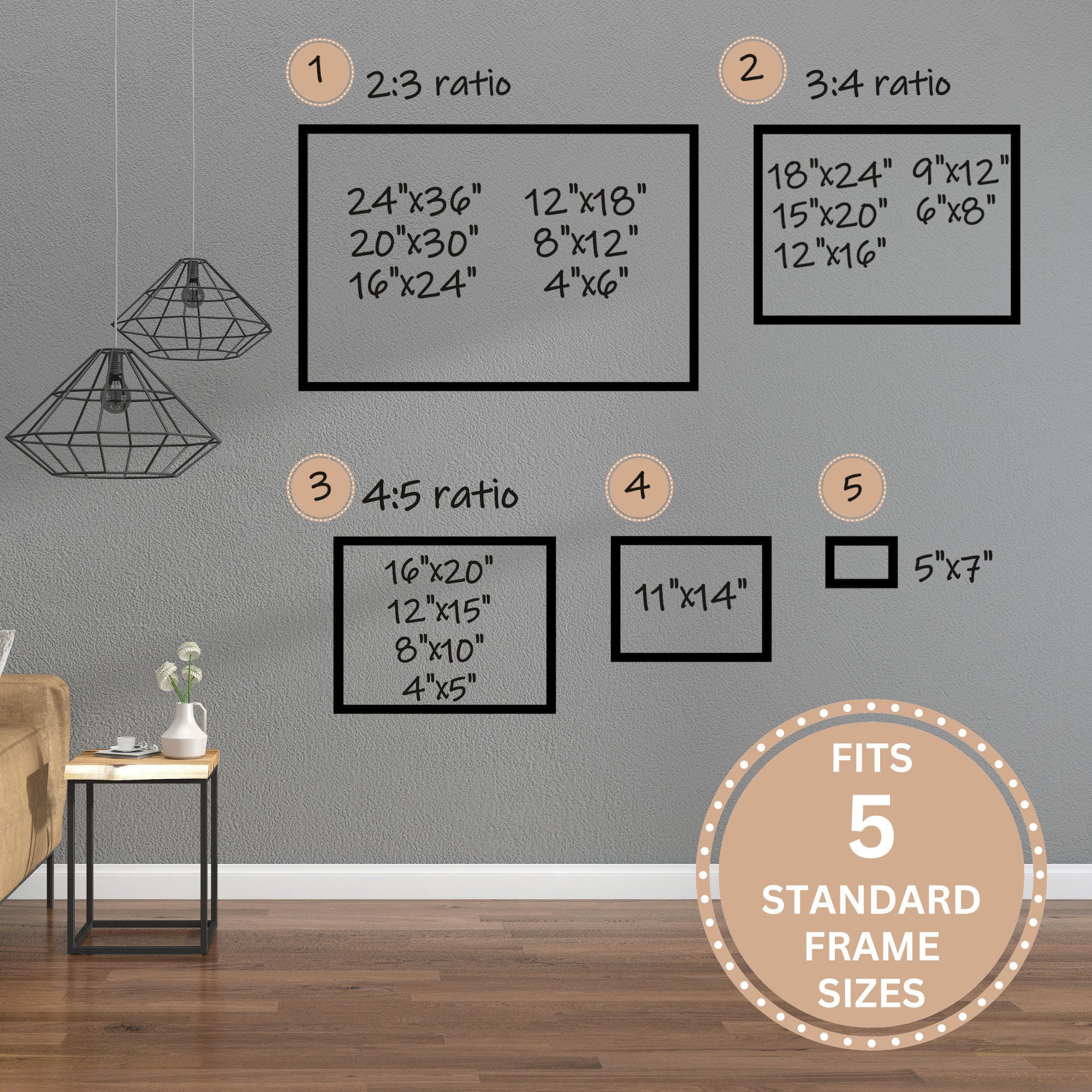 Printable Nature-inspired Digital Wall Art, the Edge Neutral Home Decor ...