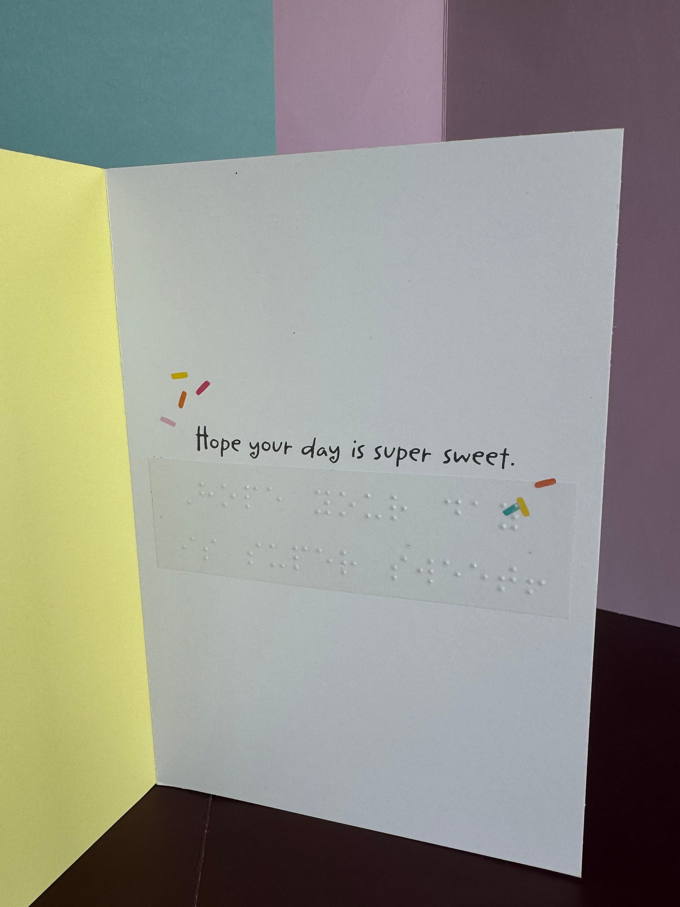 Braille Birthday Greeting Card With Tactile Features- for Blind and ...