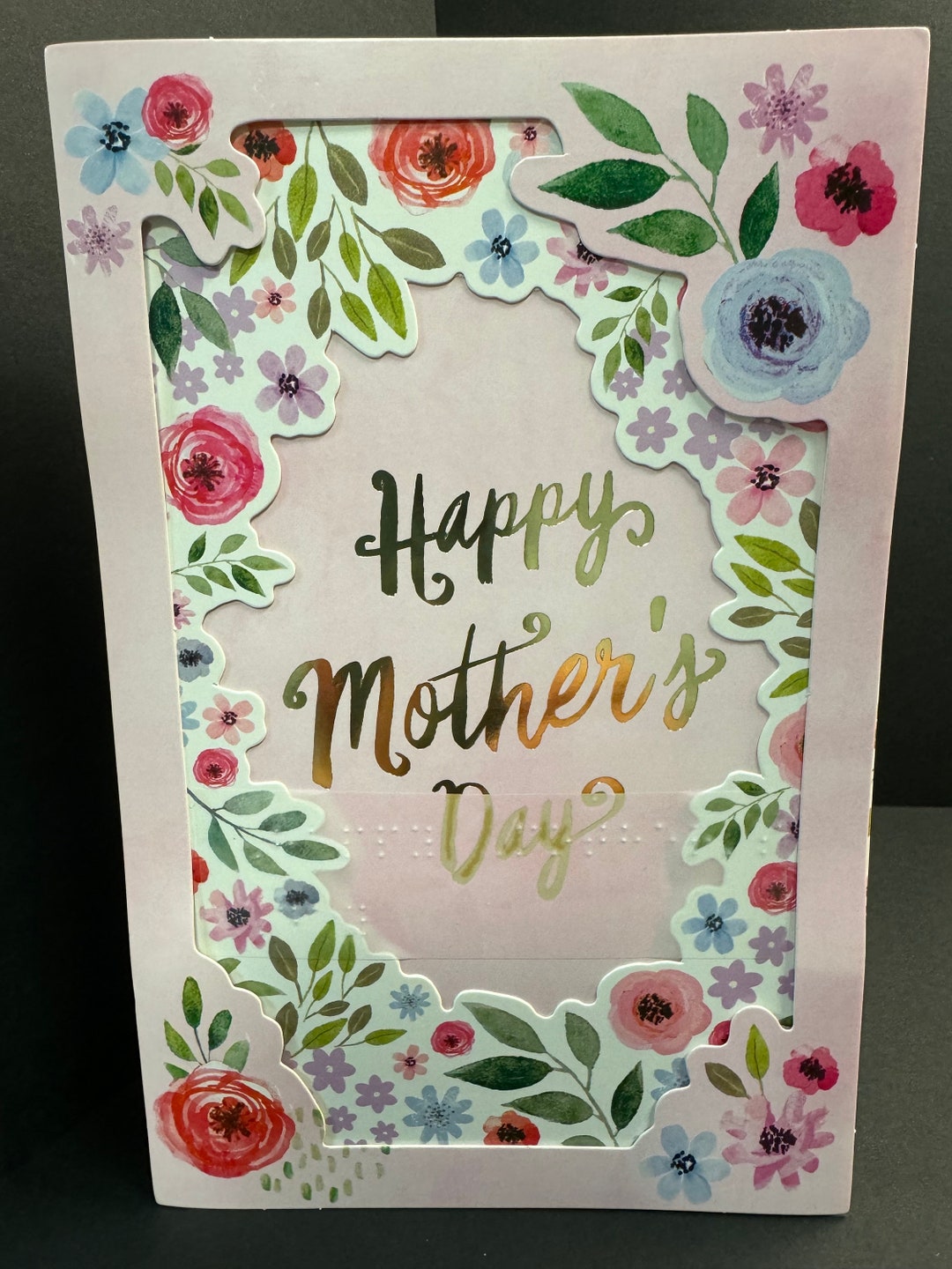 Braille Mother's Day Card, Tactile Flowers, Visually Impaired Gift - Etsy