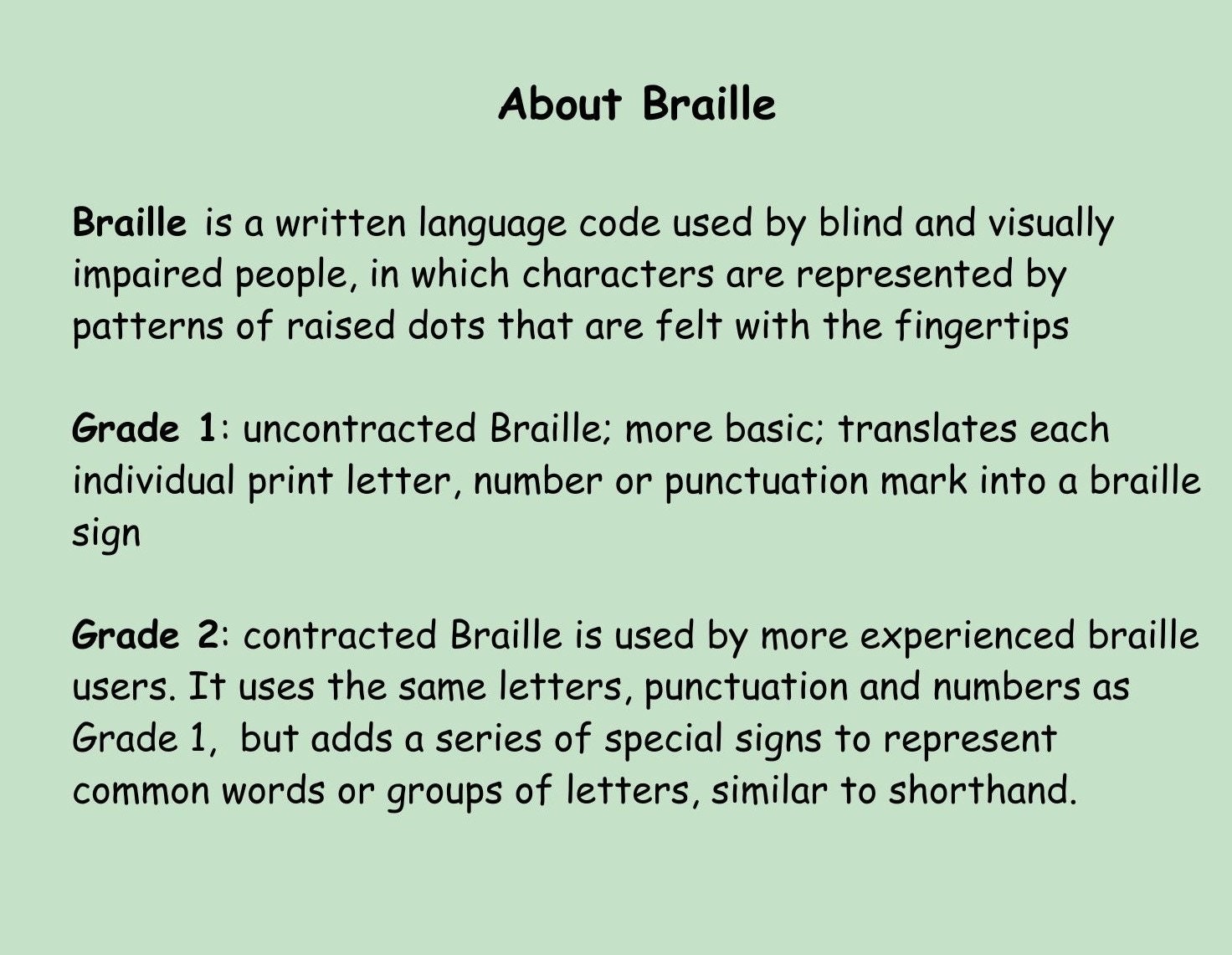 Braille Raised Tactile ABC Alphabet Flashcards for Learning Braille ...