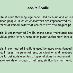 Braille Friendship Greeting Card Gift 3D/ Tactile - Thinking of You ...