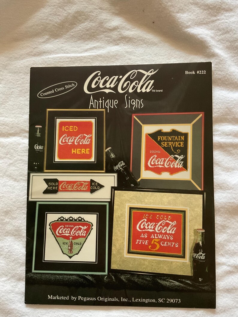 Coca-cola Cross-stitch Antique Signs - Etsy