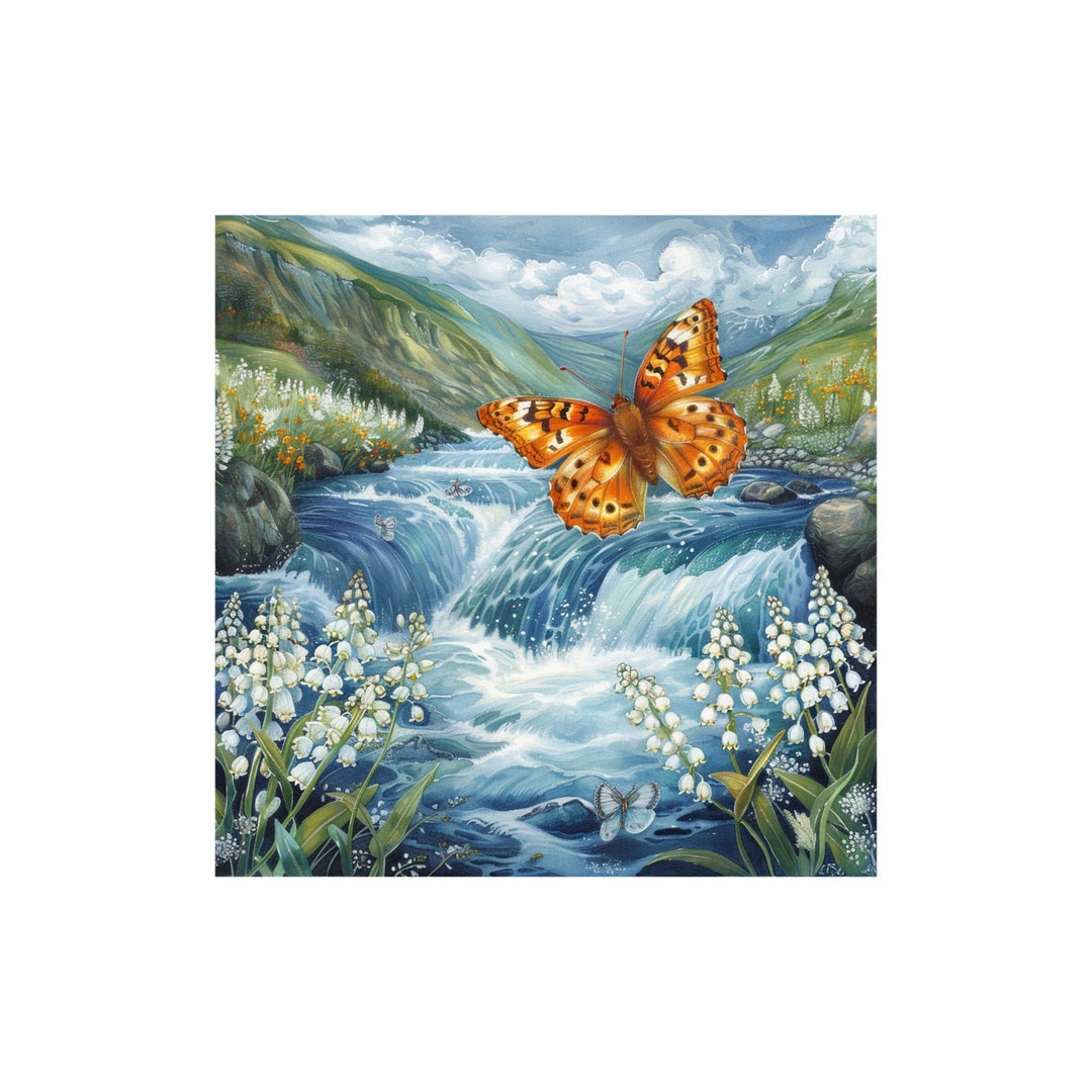 12 Stream Clipart JPG, Meadow Stream, Water Spring, Flowers and Water ...