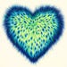Furry Heart Clipart, Hairy Cute Heart Illustration, Valentine’s Day ...