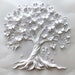 12 Textured Relief Tree Wall Art, 5000x5000 JPG, Enchanted Bas-relief ...