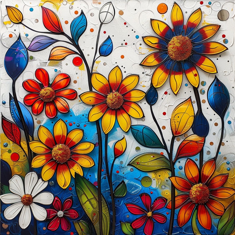 16 Amazing Abstract Flowers Clipart, Cute Beautiful Flowers for Print ...