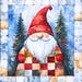 Christmas Gnomes Patchwork Clipart, Commercial Use Gnome Art, Print ...