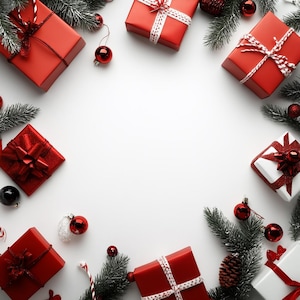 12 Christmas Frame Border Clipart, High-quality JPG, Digital Download ...