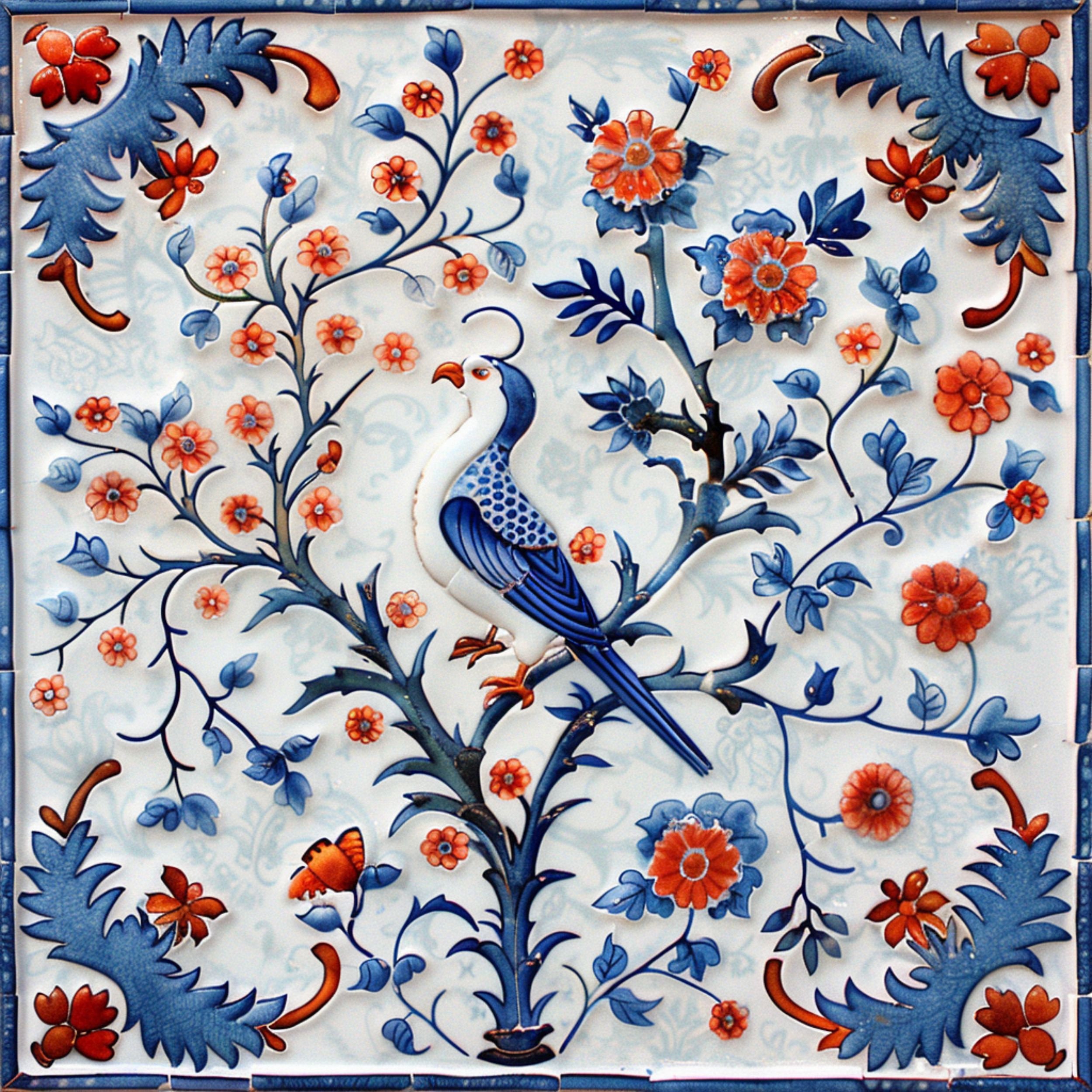 21 IZNIK TILE CLIPARTS, Jpg Iznik Style Tile Clipart, Tile Clipart ...