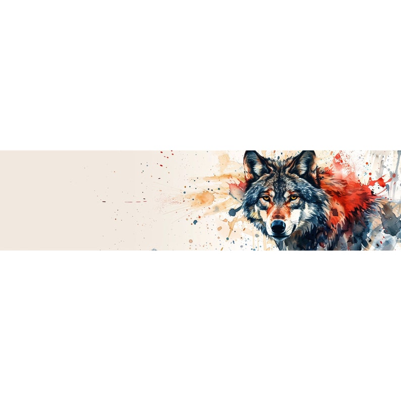 10 Wolf Border Clipart, Wolf High-resolution JPG, Wolf Digital Download ...