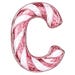 Pink Christmas Candy Alphabet Png: Glittering Candy Cane Font (digital ...