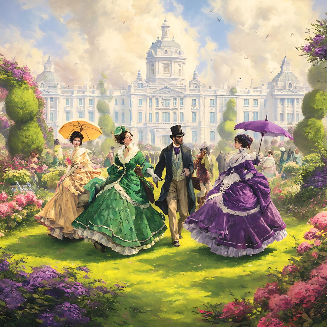 19 JPG Victorian Elegant Ladies, Garden Clipart Images, Elegant Ladies ...